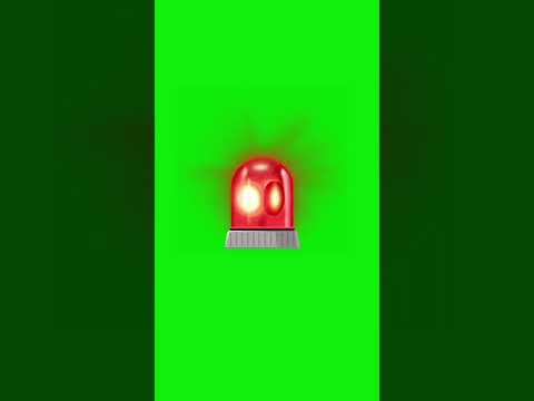 police light green screen video...