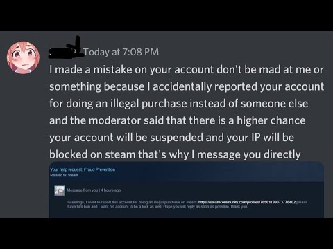 Fake Steam Support Scam on Discord