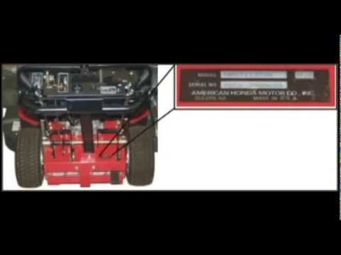 How to find your Honda Equipment's Model Number