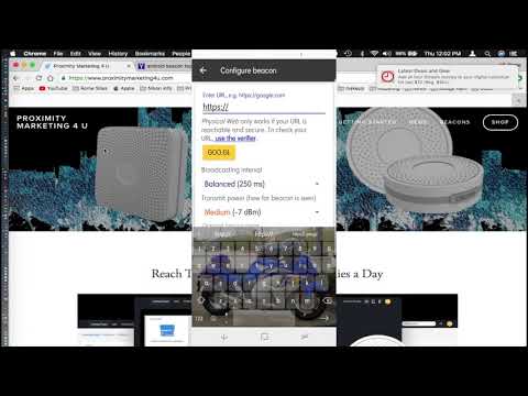 How to setup android phone as a nearby beacon