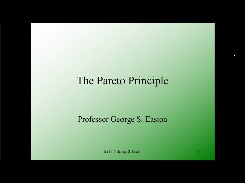 The Pareto Principle in Six Sigma