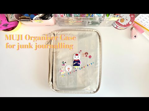 how I organise ephemera for my junk journal // MUJI Organiser Case 🫧