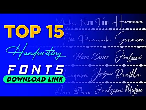 Top Trending 15 Handwriting/Signature Fonts | Free Download Link