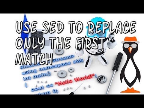 Using sed and replacing the first matching line only