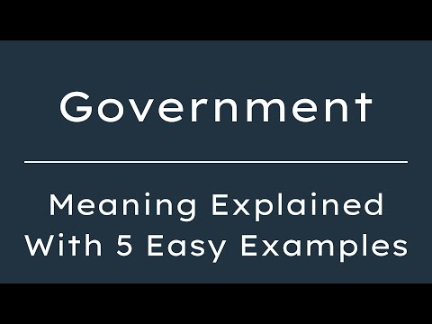 What Does Government Mean? Government Meaning in English With 5 Example Sentences