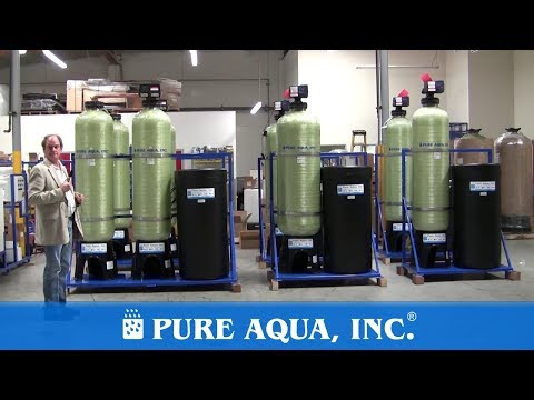 Skid Mounted Softening Systems Kuwait, 6 x 20 GPM | www.PureAqua.com