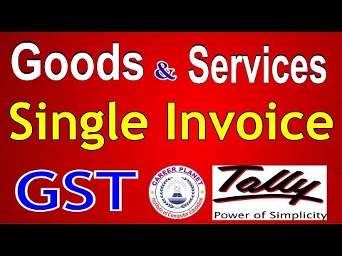 Learn Tally ERP 9 Sold Goods and Services in Single Sales Invoice under GST |Learn Tally for GST ...