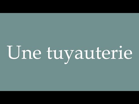 How to Pronounce ''Une tuyauterie'' (A pipe) Correctly in French