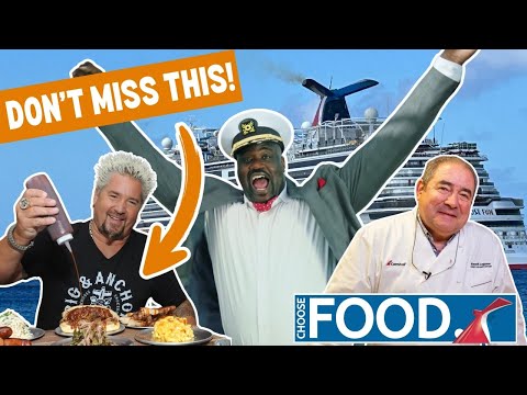 Ultimate Carnival Cruise Food & Dining Guide FT. Shaq, Emeril & Guy Fieri