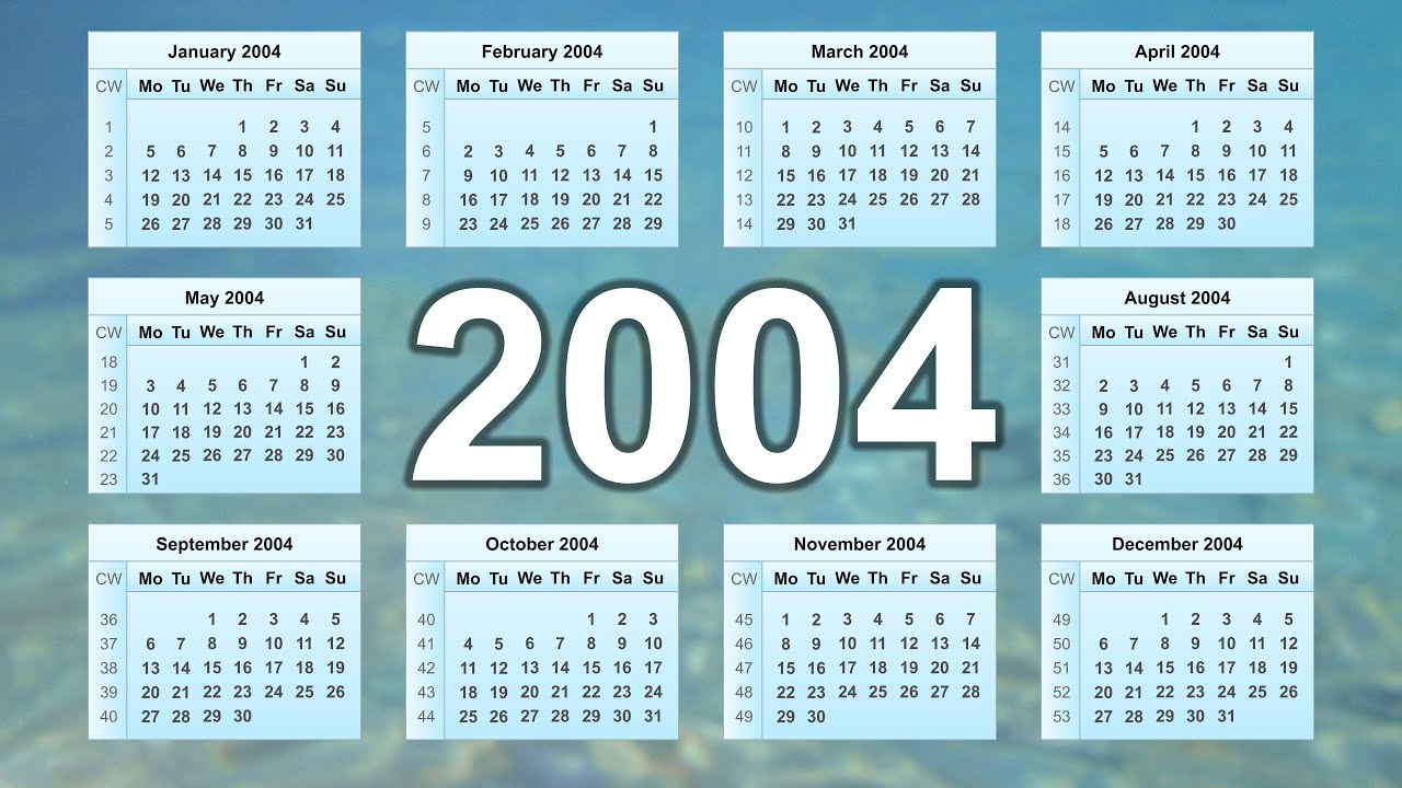 2004 Calendar