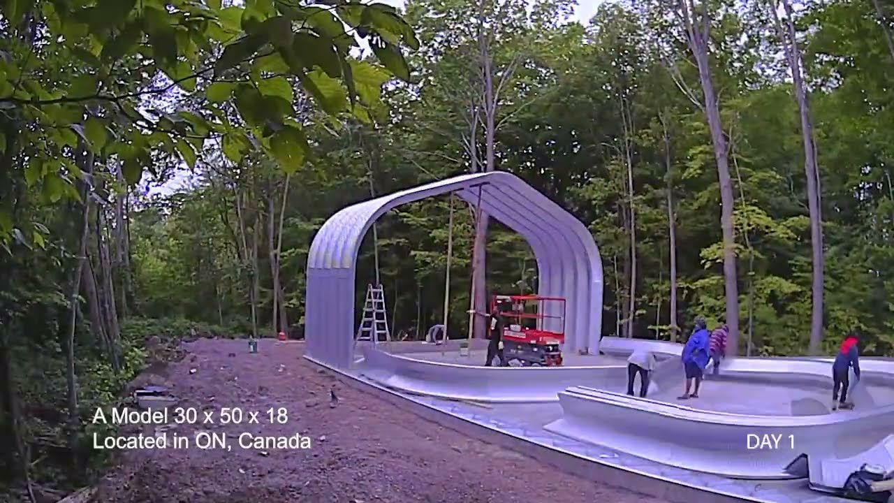 DIY Steel Building Assembly | 30x50x18 A-Model Timelapse | Future Buildings
