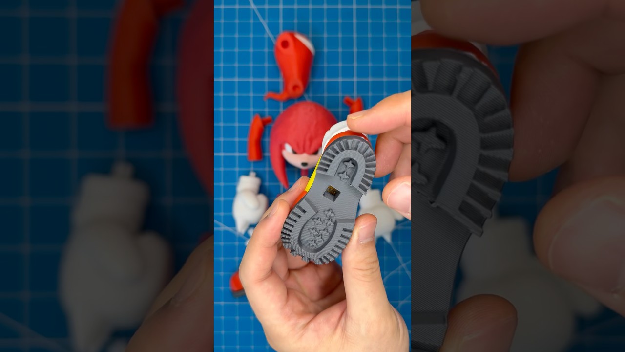 Raw 3D Print Quality Finally Surpasses Retail Toys | Elegoo Centauri Carbon | Do3D Knuckles #Sonic 3