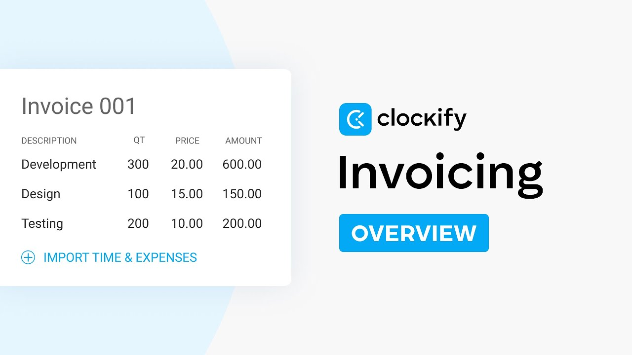 Invoicing | Clockify Features