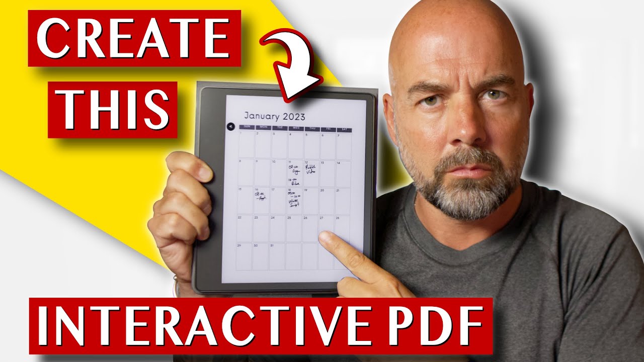Create a FREE Interactive PDF for Kindle Scribe to Sell Online - Canva Tutorial