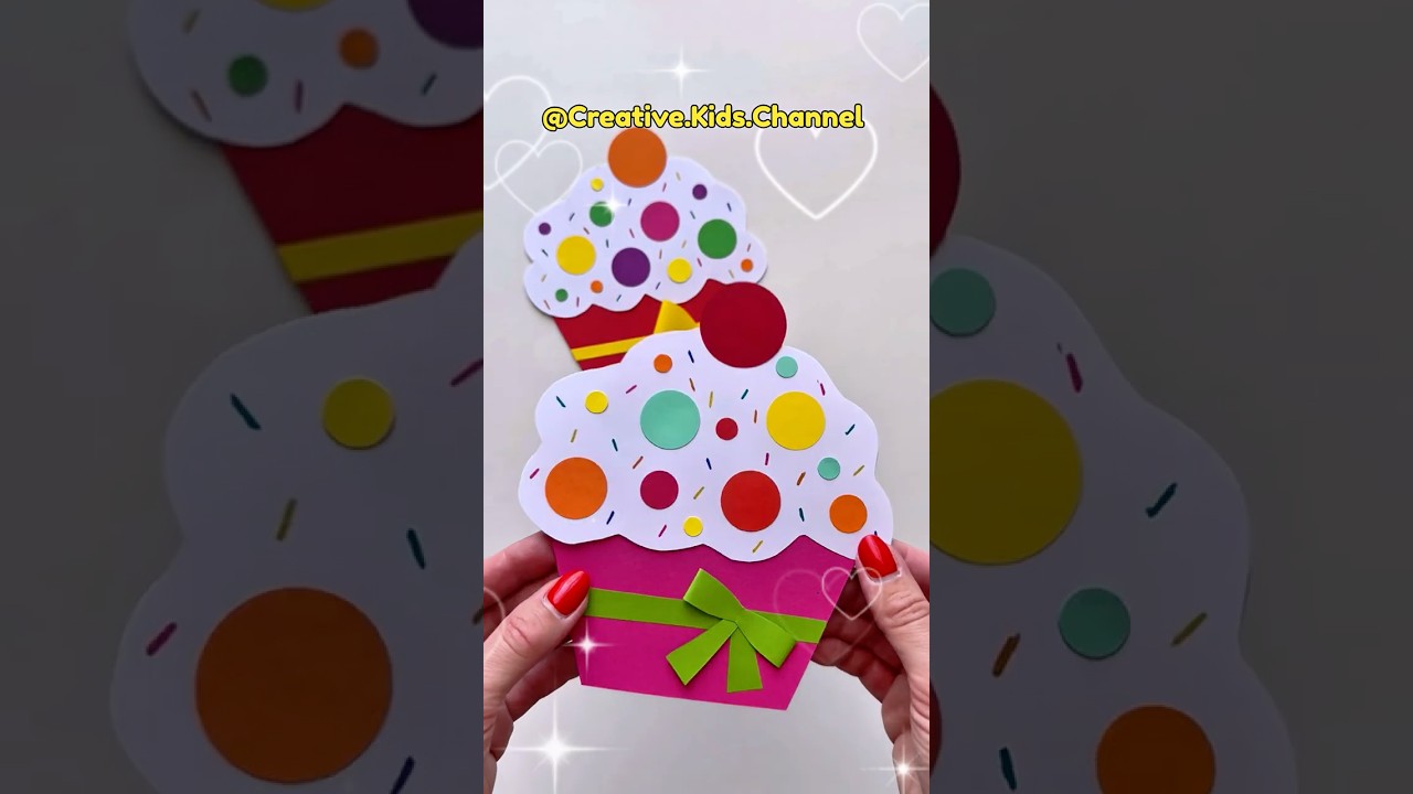 DIY Cupcake Birthday Card 🎉🧁