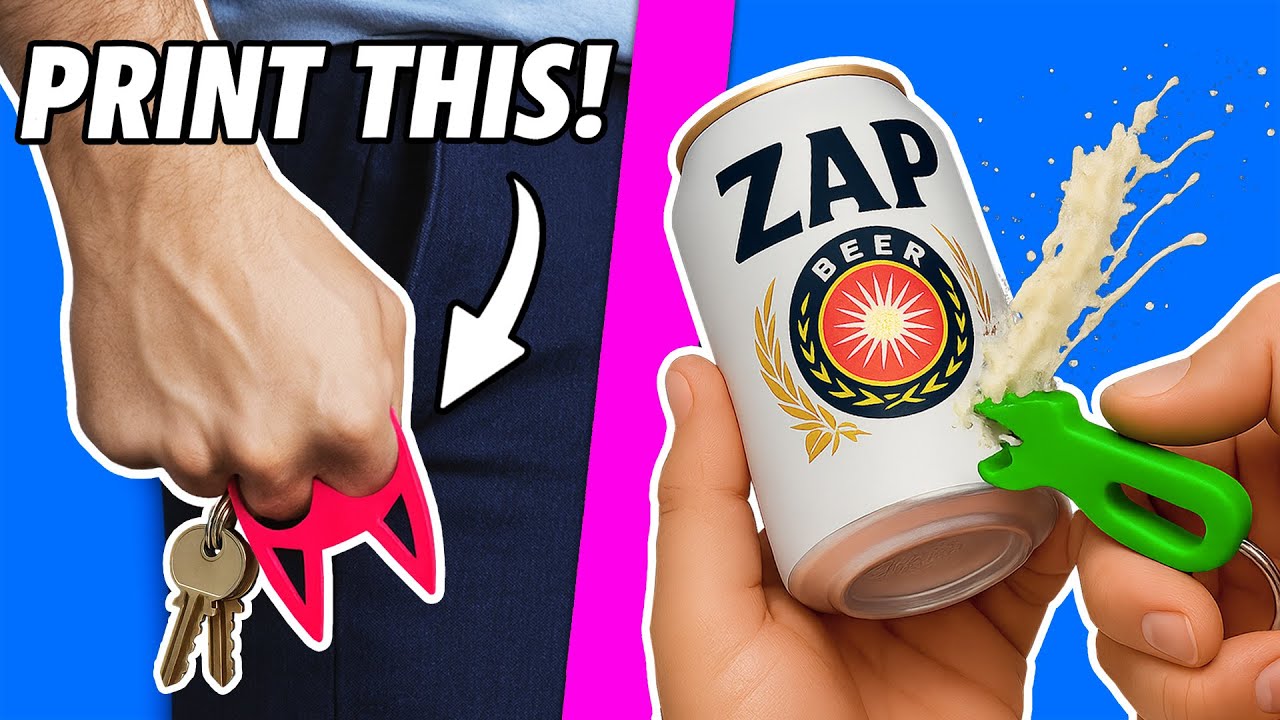 50 Functional 3D Printed Keychains for Everyday Carry