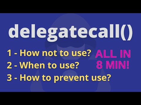 Solidity Delegatecall how to do & use Delegatecall function course for Beginners!