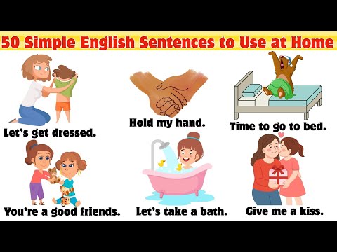 50 Simple English Sentences to Use at Home | Fun Learning for Kids!