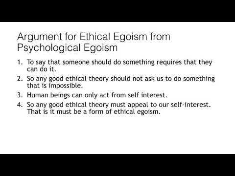 Psychological Egoism