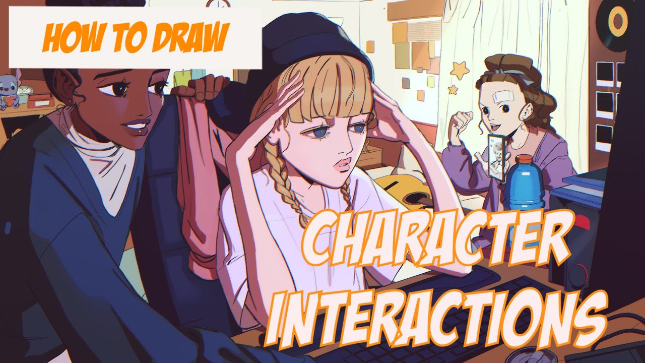 How to draw character interactions - quick and simple guide