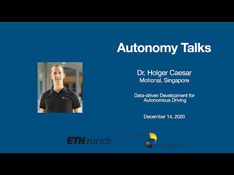 Autonomy Talks - Holger Caesar: Data-driven Development for Autonomous Driving