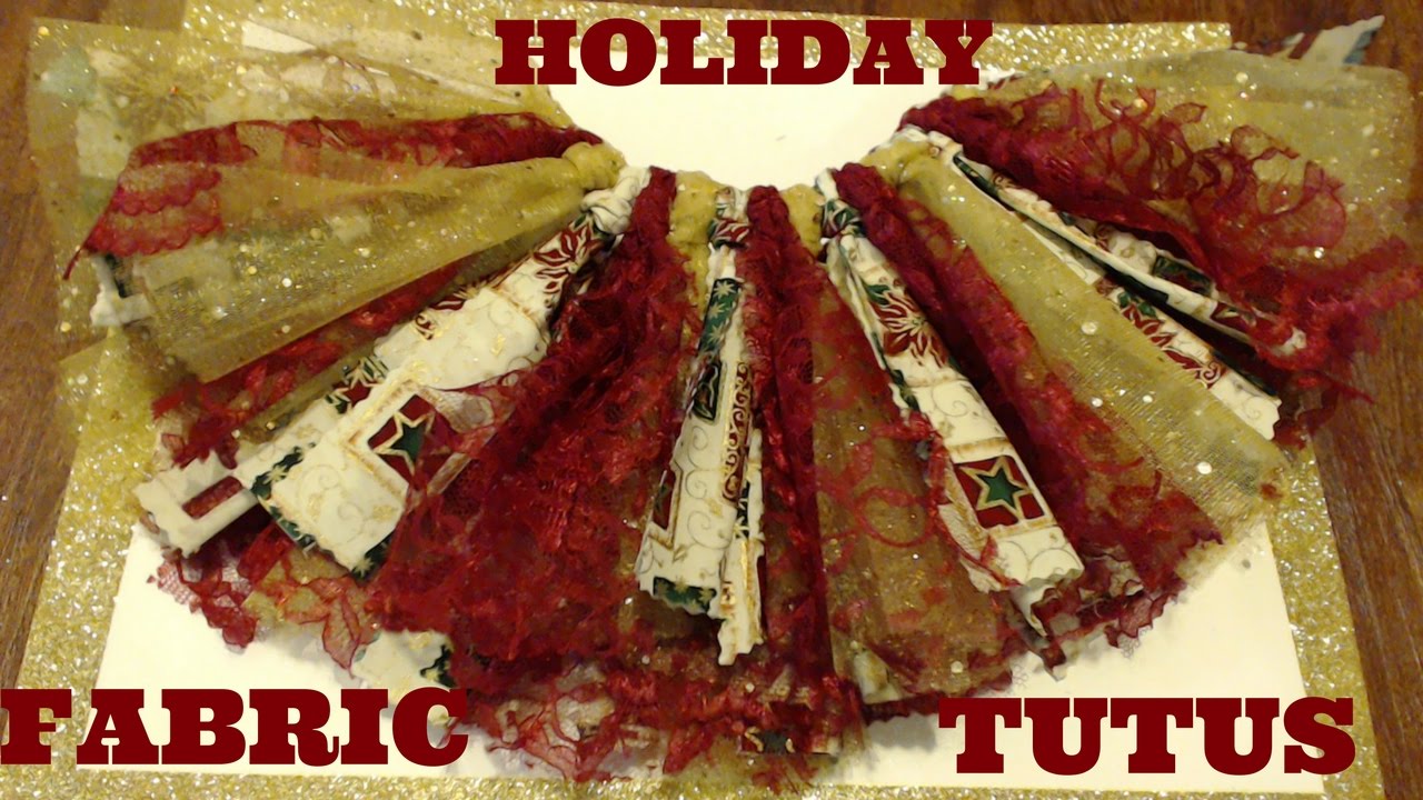 Learn how to make a Xmas Fabric tutu: [SEWN Method] Holiday DIY - Faster & FLUFFIER - Part 1