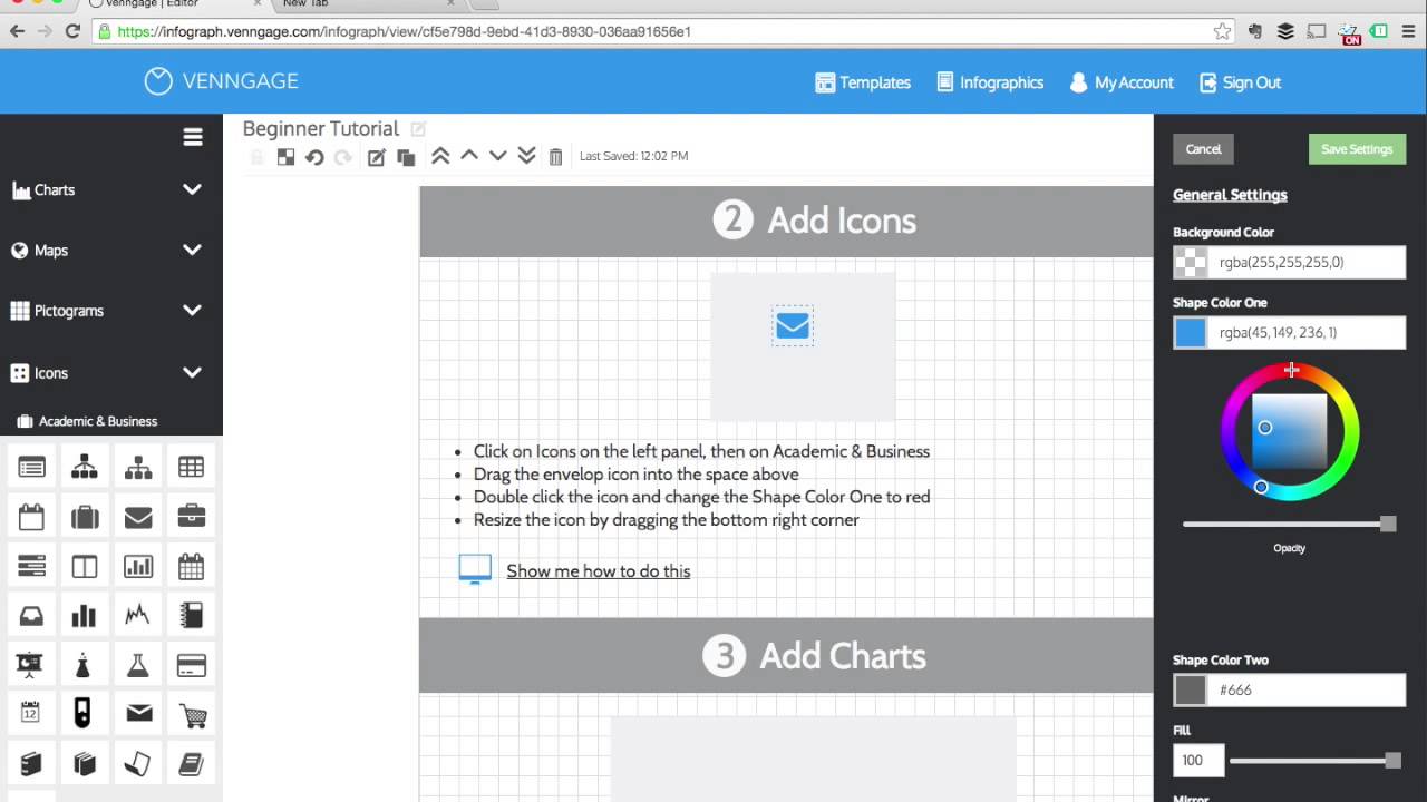 Adding Icons to your Infographic