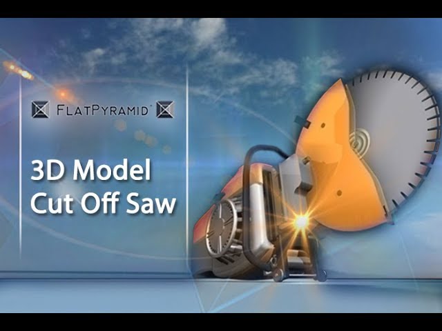 Cut off saw 3D Model - FlatPyramid