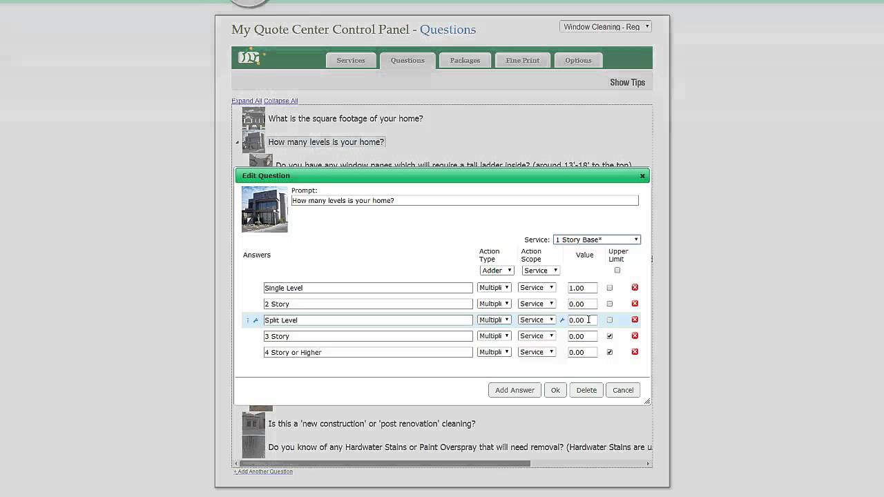 Window Cleaning by Home Size Template Video