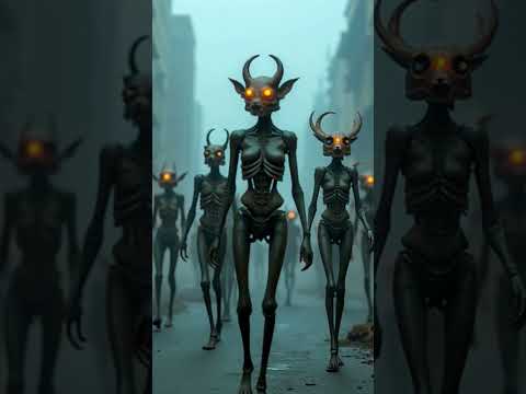 Surreal Art in a Foggy City | Dystopian Creatures Parade