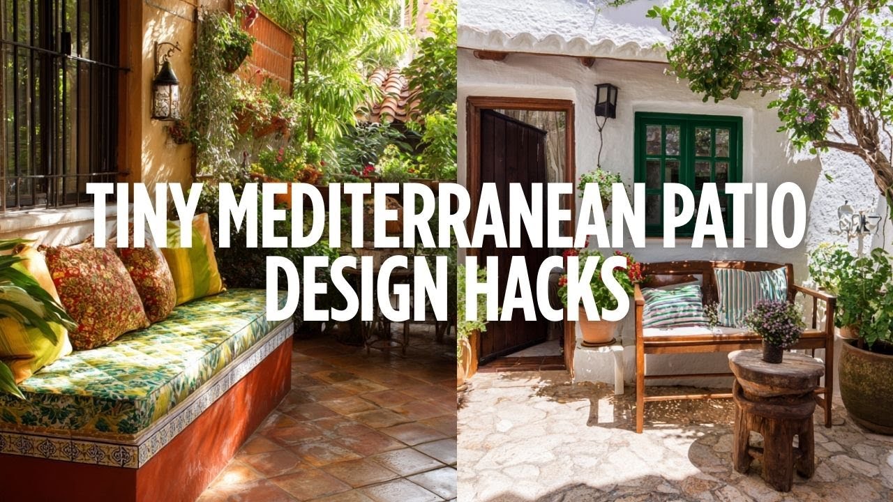 Tiny Mediterranean Patio Design Hacks | Backyard Transformation Inspiration