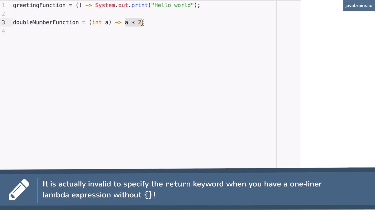 Java 8 Lambda Basics 7 - Lambda Expression Examples