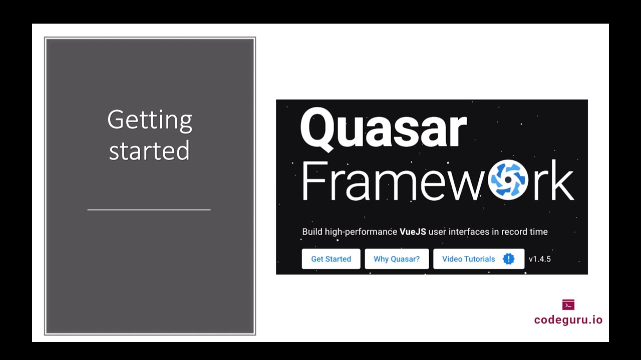 Getting started with Quasar framework