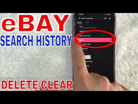 ✅ How To Clear Delete eBay Search History 🔴