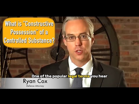 What is Constructive Possession of Drugs?