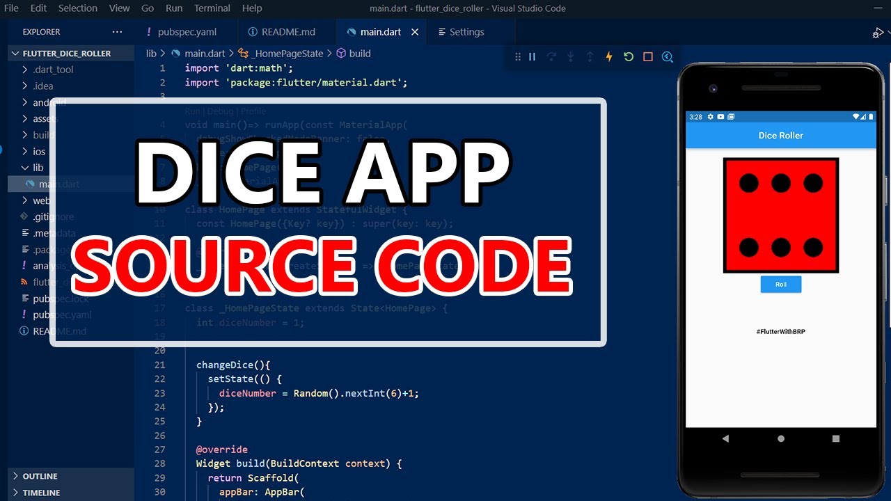 Dice Roller App With Source Code