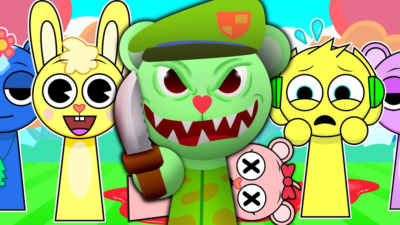 Sprunki HAPPY TREE FRIENDS got SCARY.. (FLIPPY)