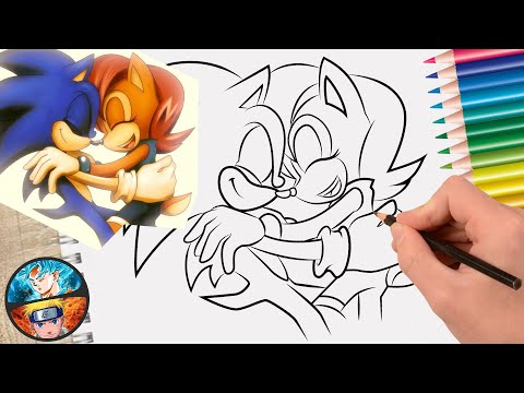 COMO DIBUJAR A SONIC Y SALLY ACORN FÁCIL PASO PASO