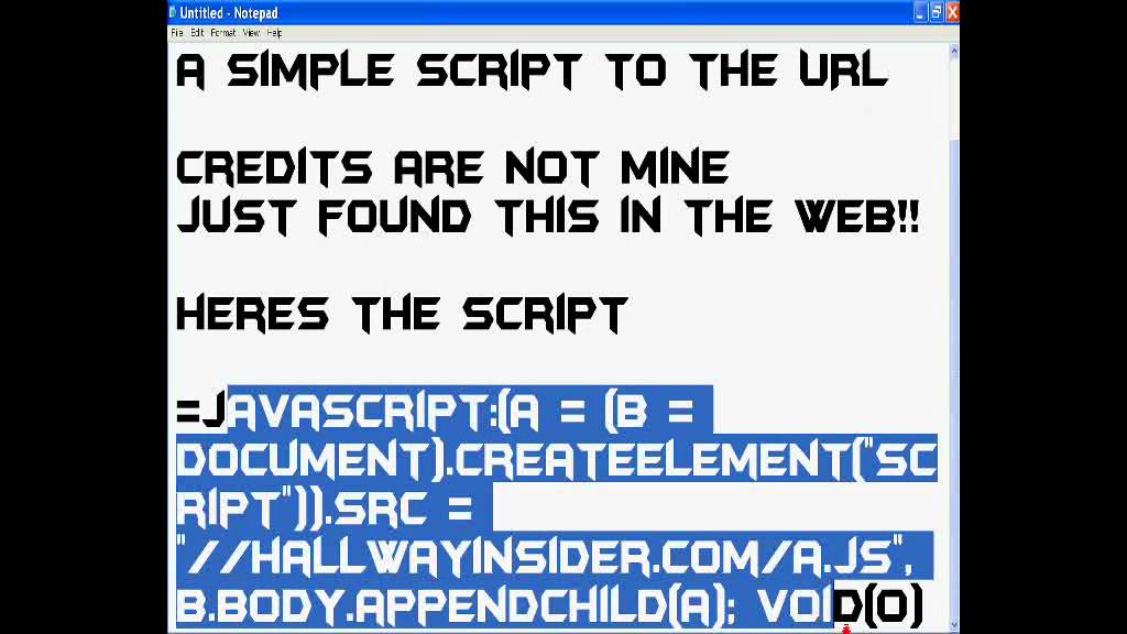 Facebook Wall Flood. URL script...