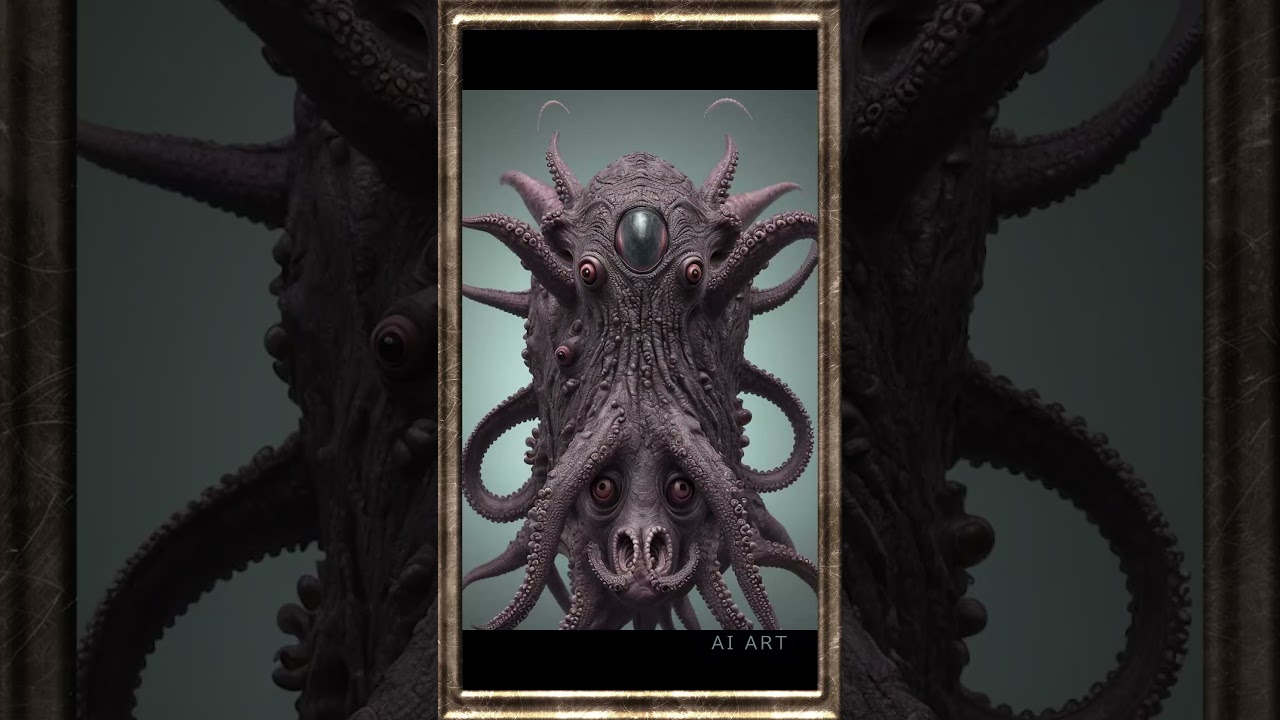 Alien Head Design ?Octopus? Hyper-Realistic AI-Generated Extraterrestrial #aiimages #aiart #aidesign