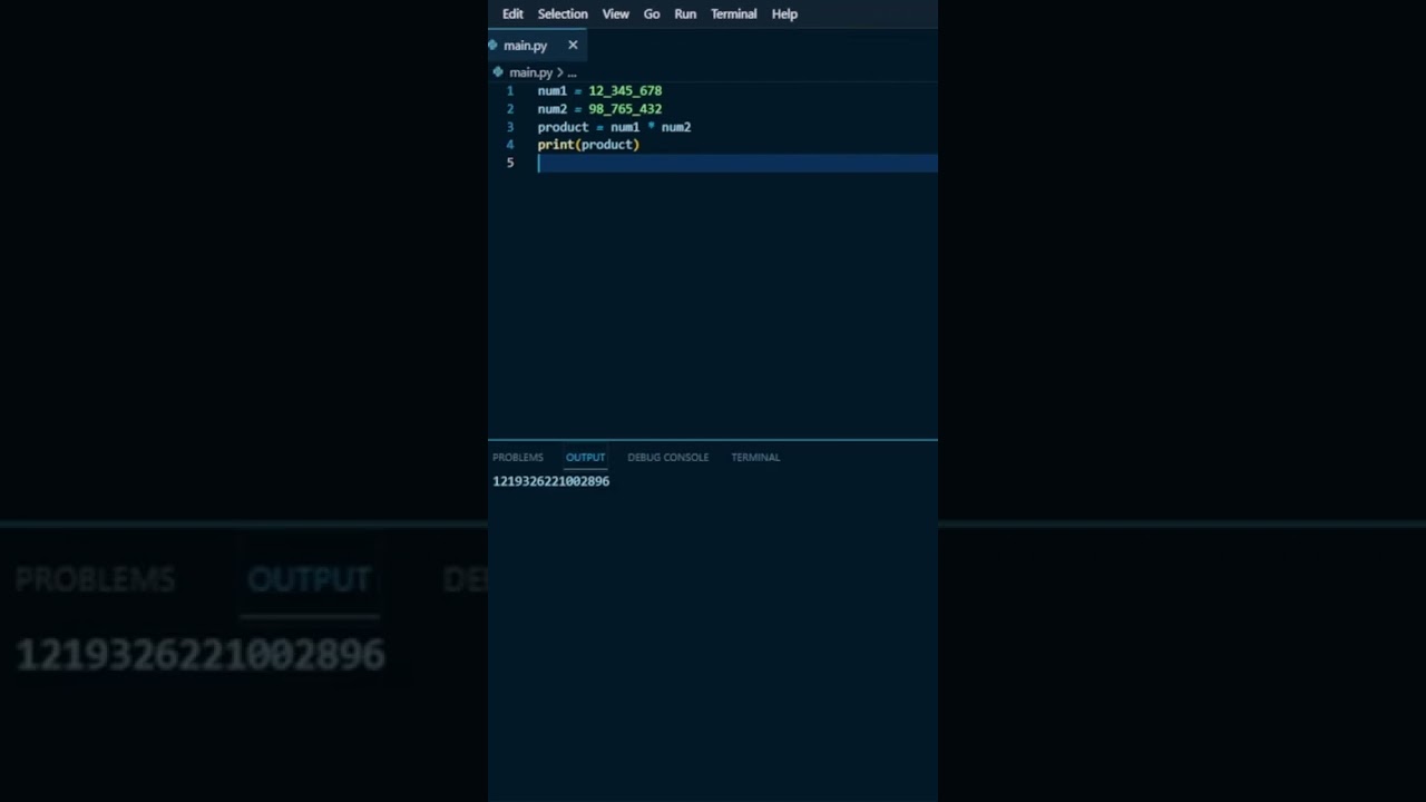 Python Integer Trick?! #python #programming #coding