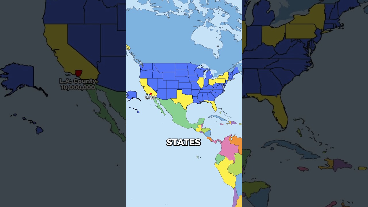 This CITY Has Higher Population Than 43 STATES! #geography #maps #geography