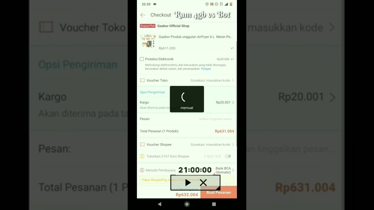 flash sale shopee#shorts Ram 4gb vs Bot