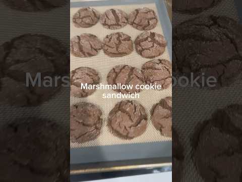 Marshmallow cookie sandwich 🍪#baking #cookies
