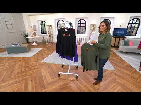 Quacker Factory Triple Play Set of 2 Long Sleeve Tops on QVC