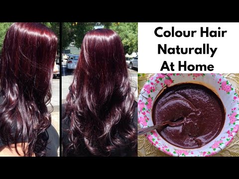 Burgundy Hair Color at Home! @Hinaya🌟 #HairDye #DIYHairColor #haircolor