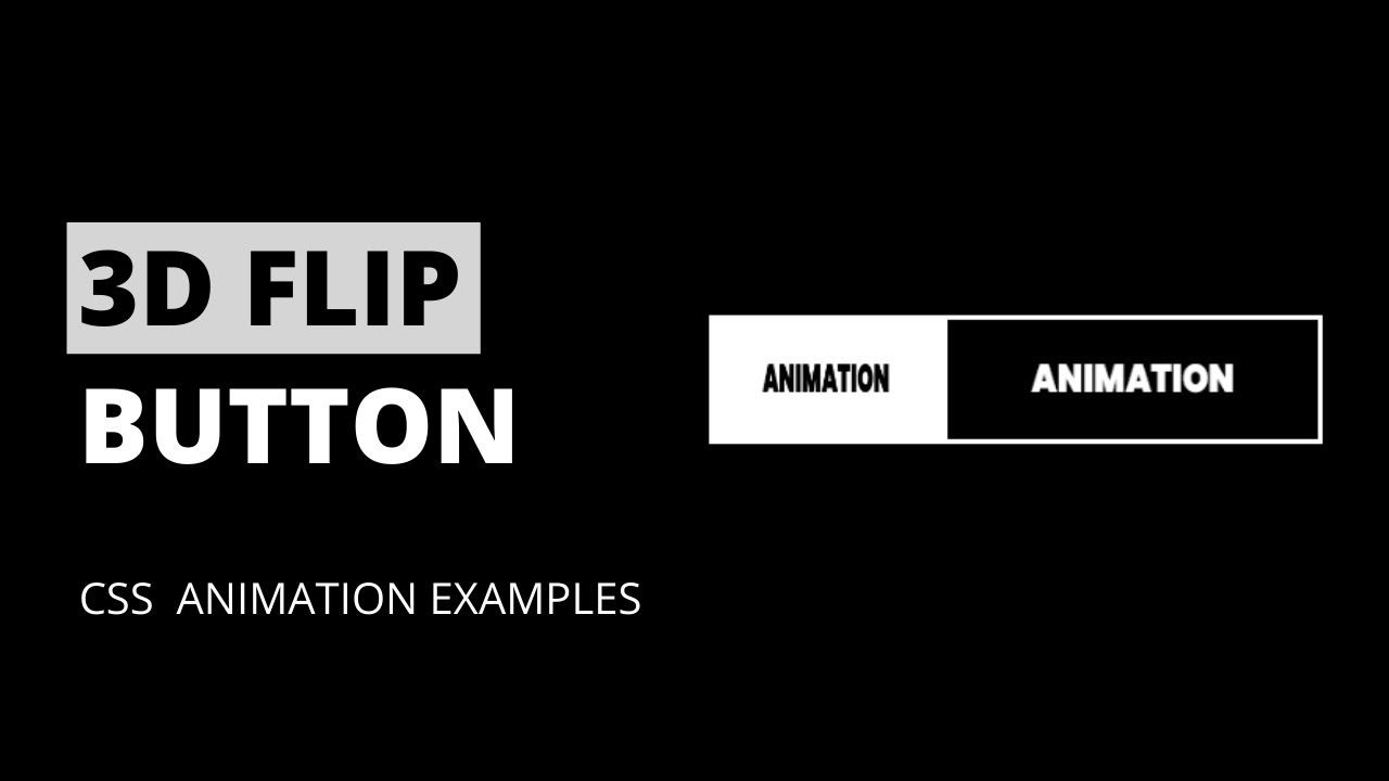 Pure CSS 3D Flip Button Tutorial | CSS Animation