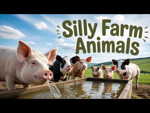 Adorable Farm Animal Moments - Elephant ,Cow ,Horse, Duck, Chicken, Pig, Goat - Animal Sounds