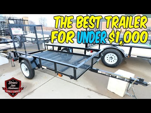 The Best Trailer For UNDER $1,000 | Showing My Very First Utility Trailer From Tractor Supply Co!