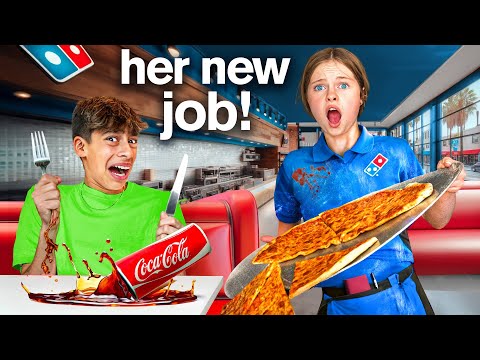 MY DAUGHTER'S NEW JOB ft/ Brent Rivera, Preston, Royalty Family